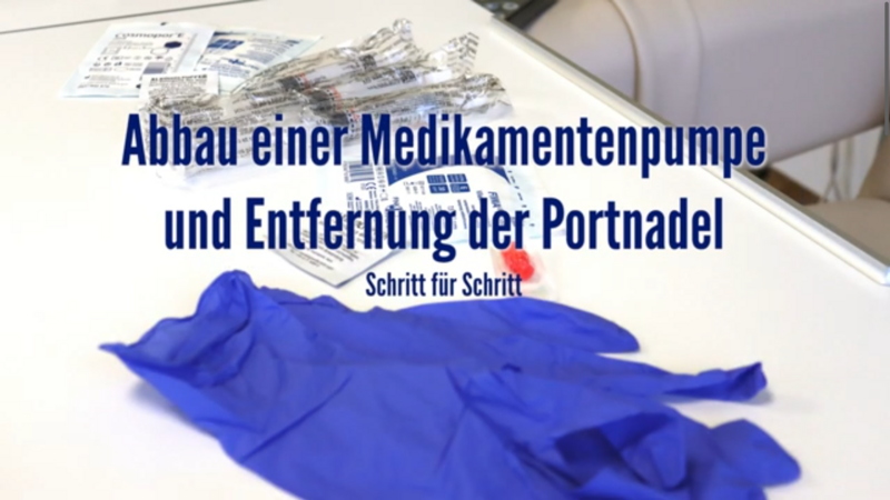 Videoclip: So funktioniert es mit Medikamentenpumpe und Portnadel - NCT ...