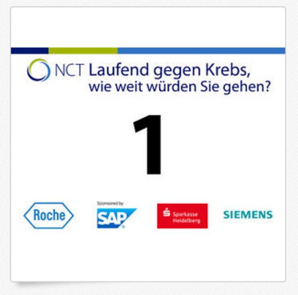 NCT-Lauf: Versteigerung der Startnummer 1 - NCT Nationales Centrum für ...